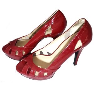 Guess | Shoes | Sexy Red Guess Peep Toe Heels | Poshmark